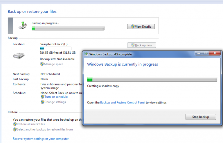 Backup and Restore in Windows 7 - Techies Guide Backup and Restore in Windows 7 - Techies Guide